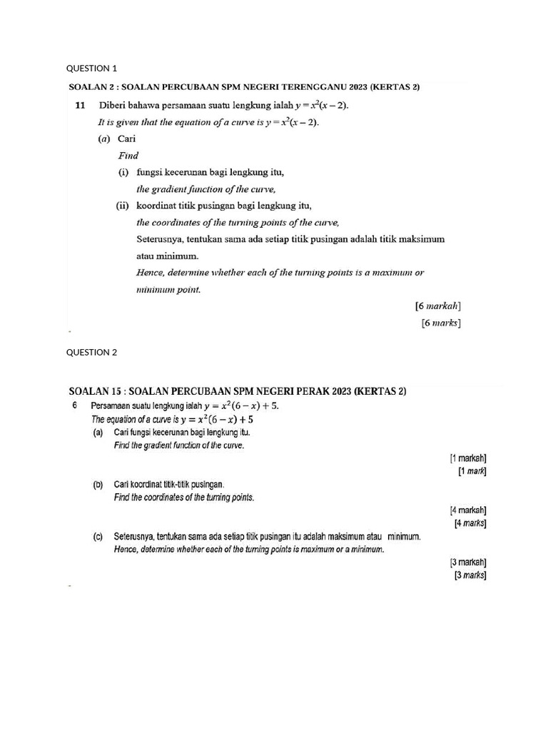 Max or Min Value Differentiation | PDF