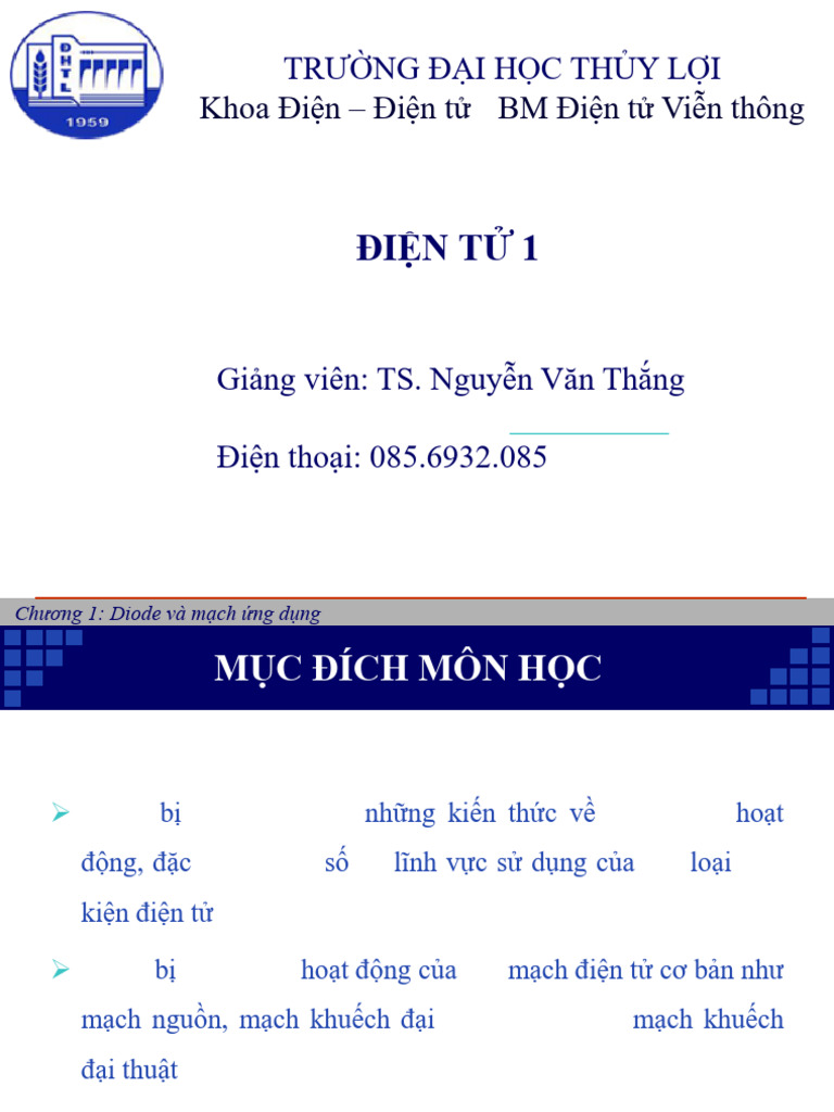 Dien Tu 1 | PDF