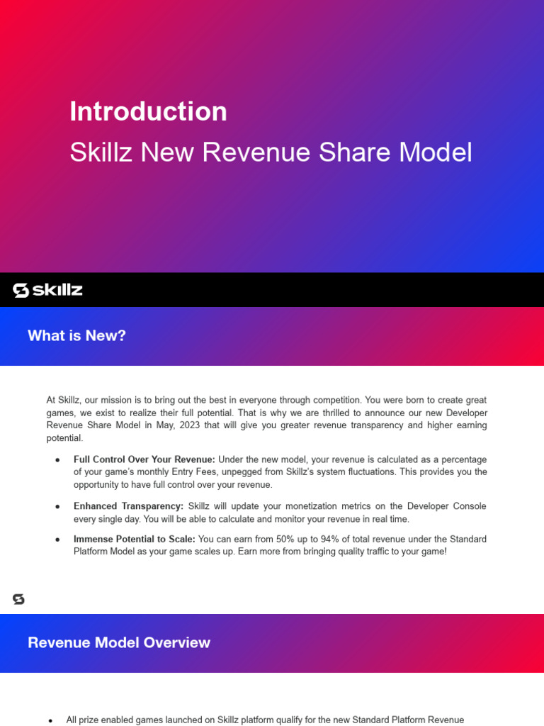 SKILLZ_NEW_REVENUE_SHARE_MODEL | PDF