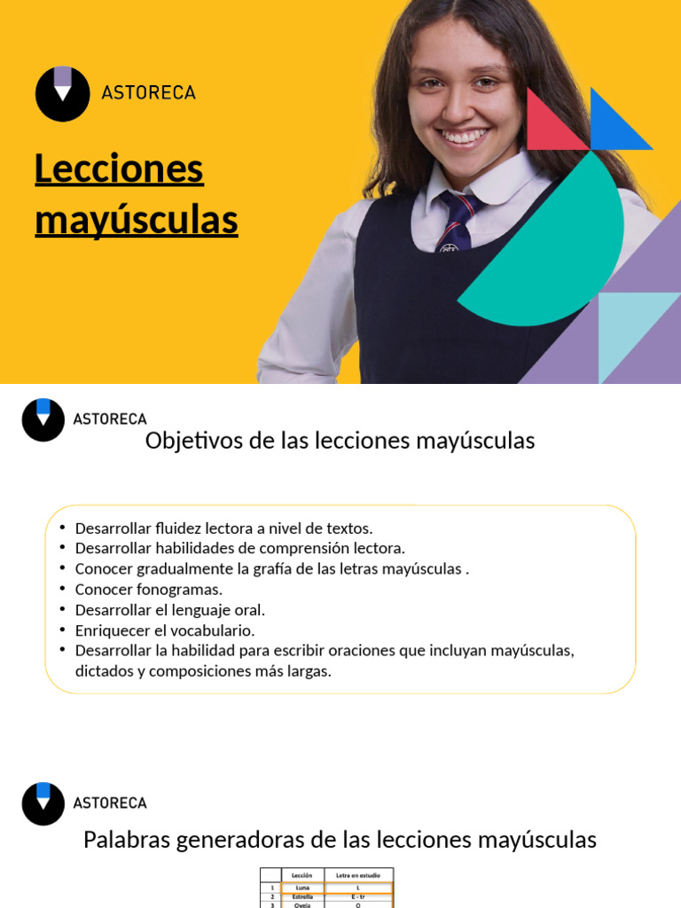 Lección Mayúsculas | PDF