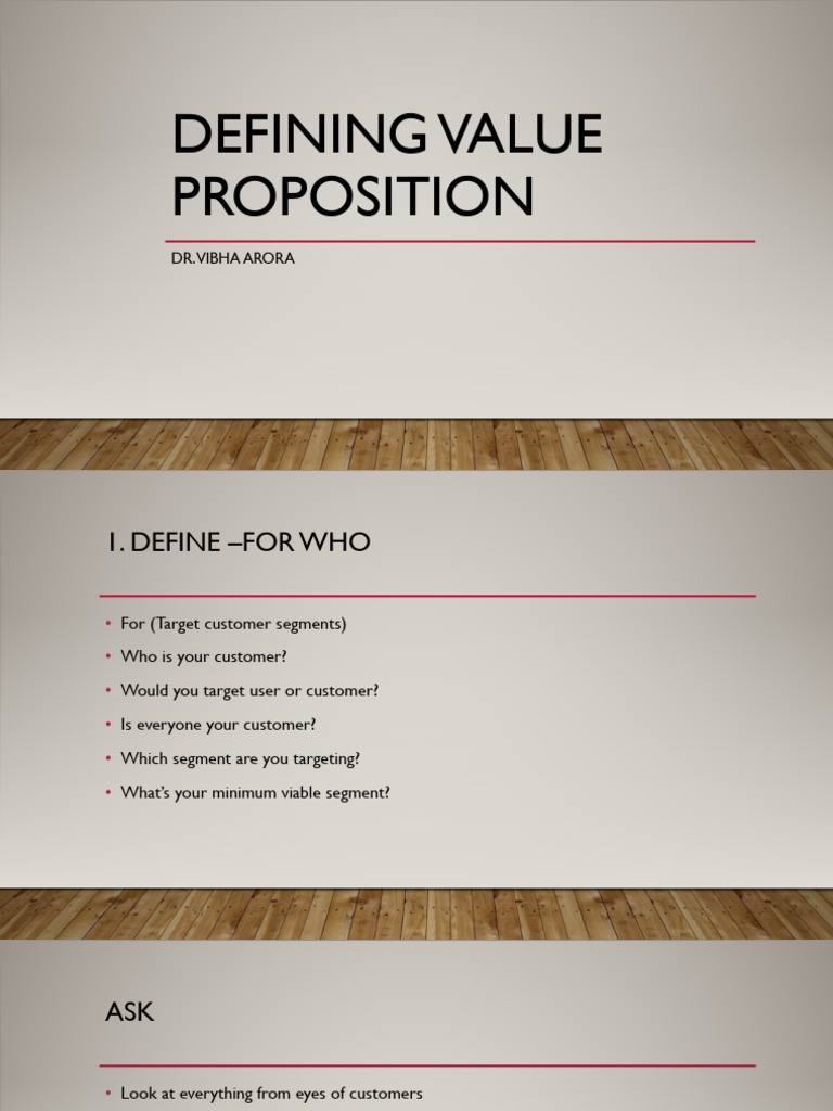 Value Proposition Statement | PDF | Marketing | Business
