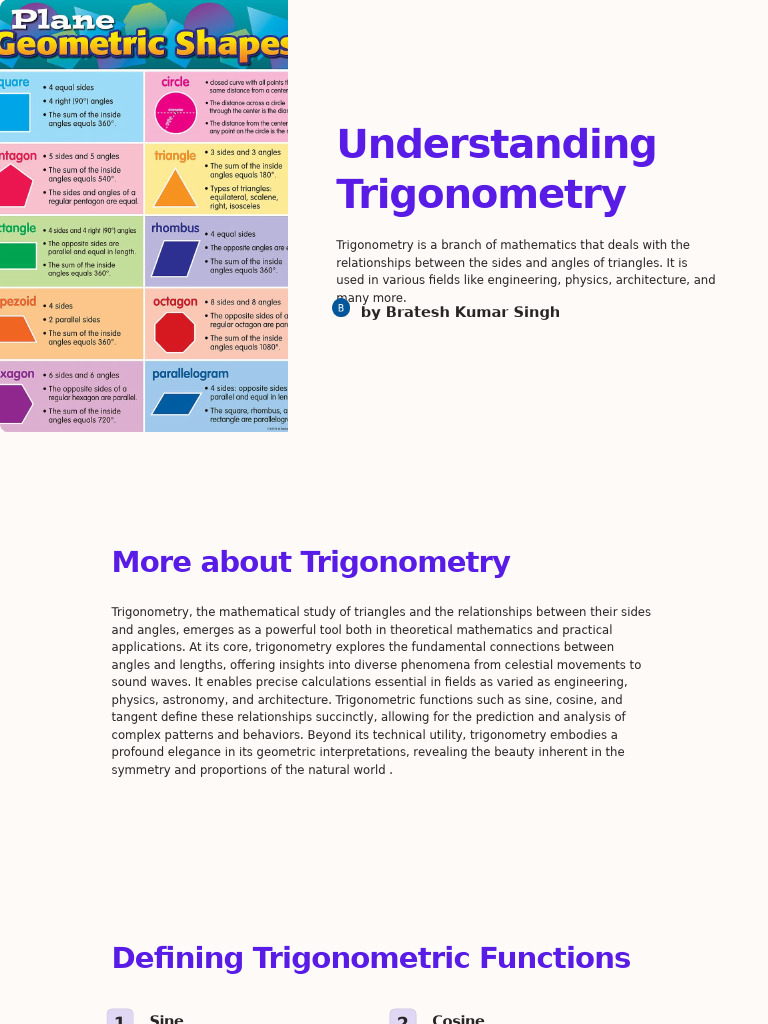 Understanding Trigonometry | PDF