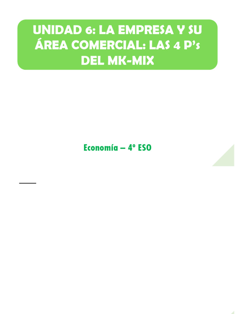 Diap 4ÂºESO Ud6 - MK 2 | PDF