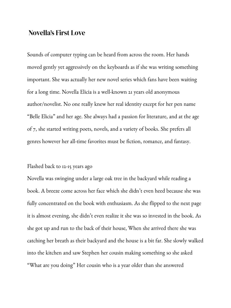 Novella's First Love | PDF
