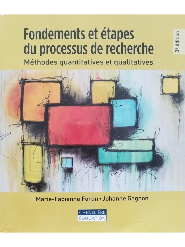 Livros Fondements Et Étapes Du Processus de Recherche | PDF