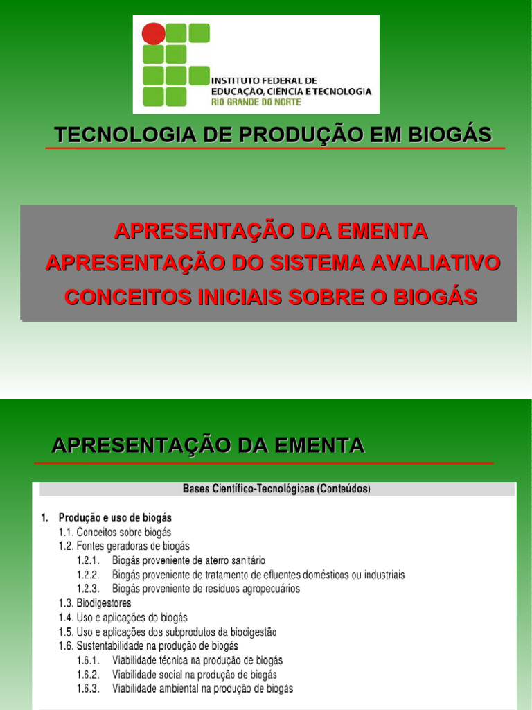 Aula 1 - Apresentacao Ementa | PDF