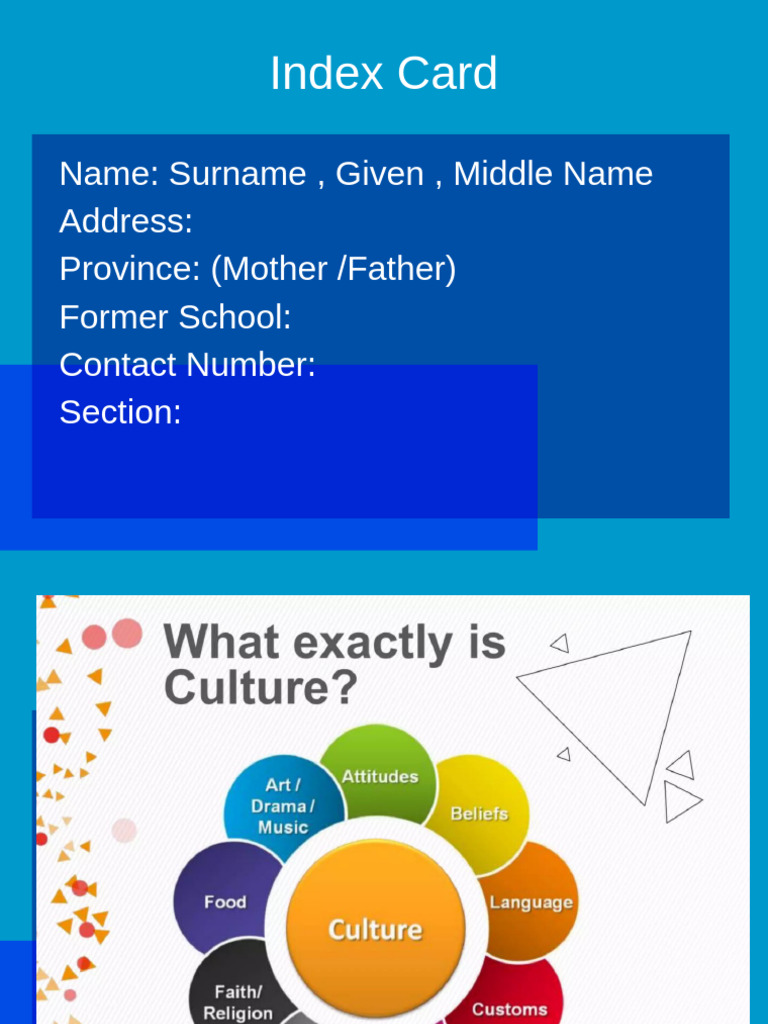 Lesson 2 Introduction To Culture Local and International | PDF