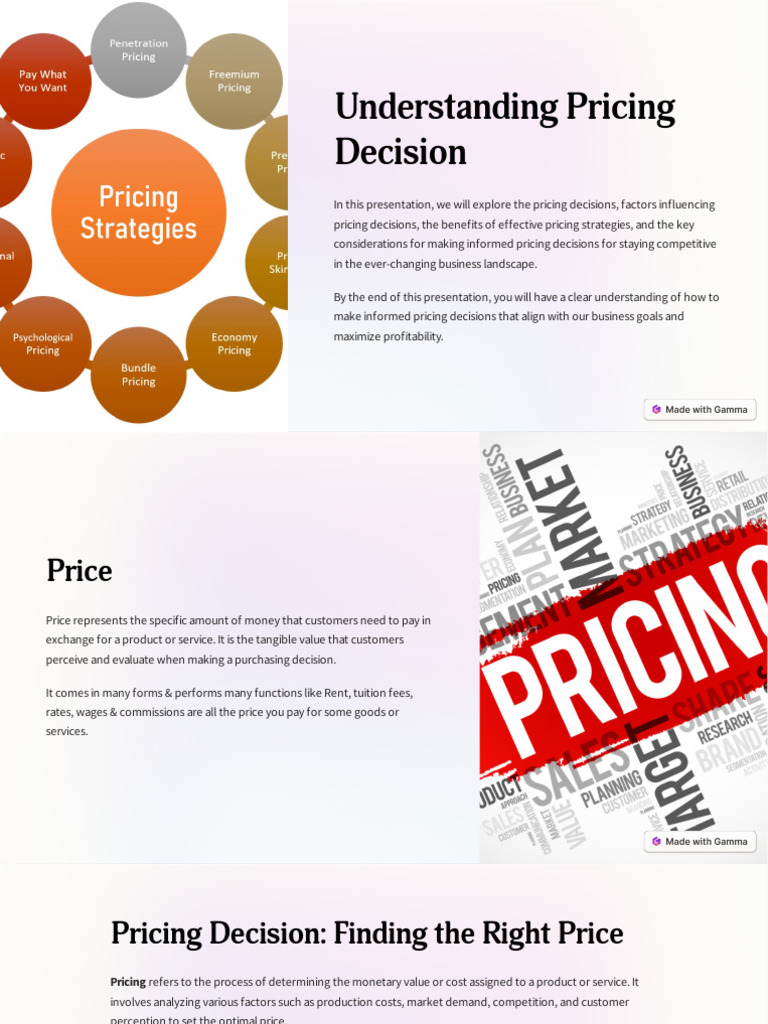 Understanding Pricing Decision | PDF