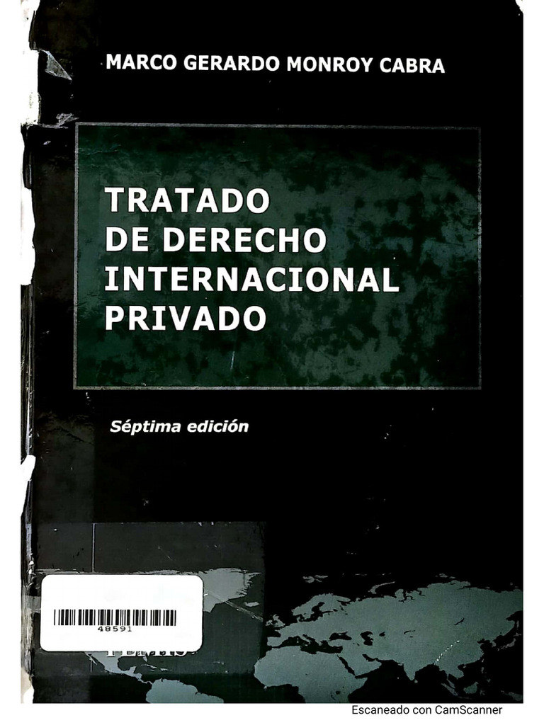 Tratado de Derecho Internacional Privado - Marco Gerardo Monroy Cabra | PDF