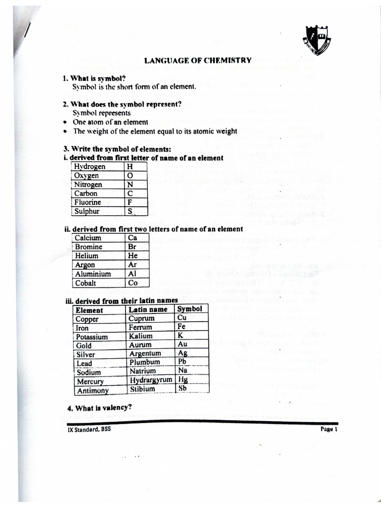 Chemistry Notes | PDF