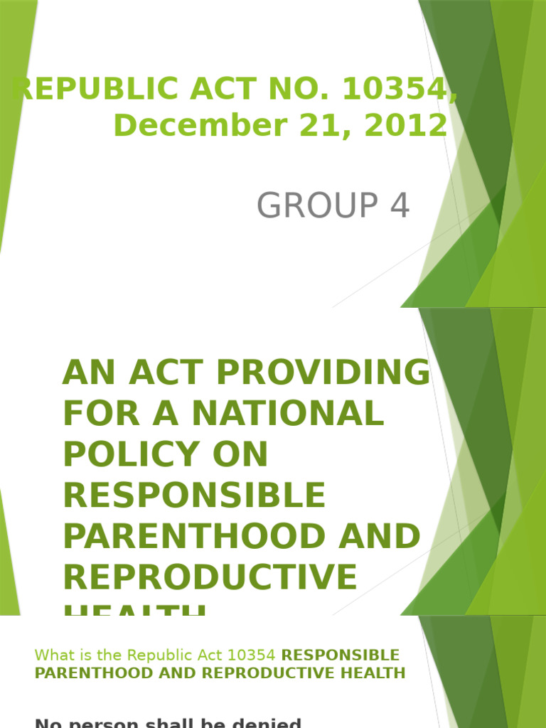 Republic Act No. 10354 | PDF
