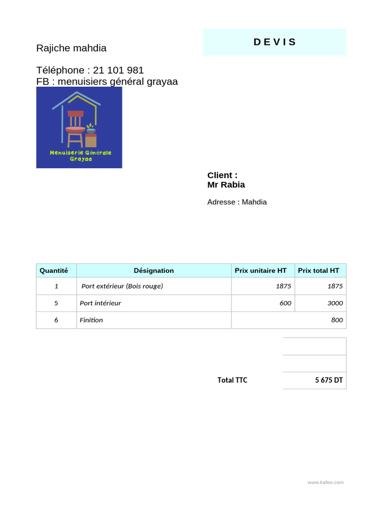 Modele-devis-word | PDF