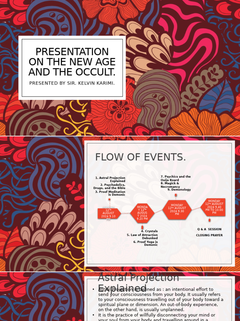 PRESENTATION ON THE NEW AGE AND OCCULT (Autosaved) | PDF