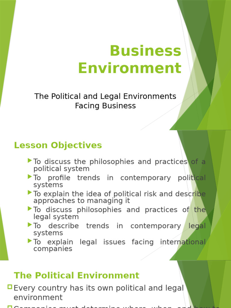 Political Environment | PDF