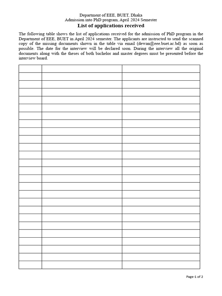 01 Candidate Notice-1 PHD EEE | PDF