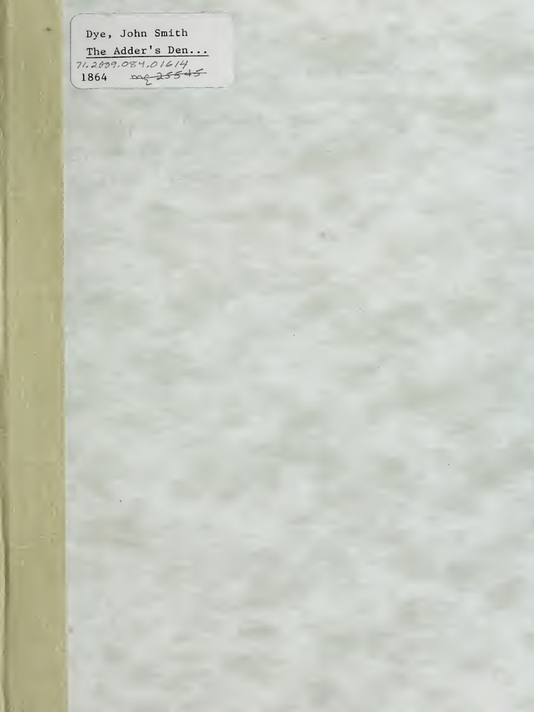 THE ADDER'S DEN | PDF