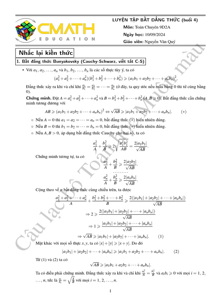 (L9D2ATX24) 10!09!2024 Luyen Tap Bat Dang Thuc Buoi 4 | PDF