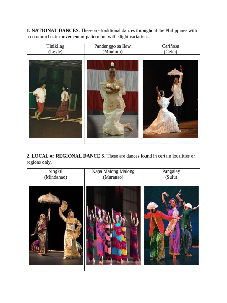 Classification of Dances | PDF