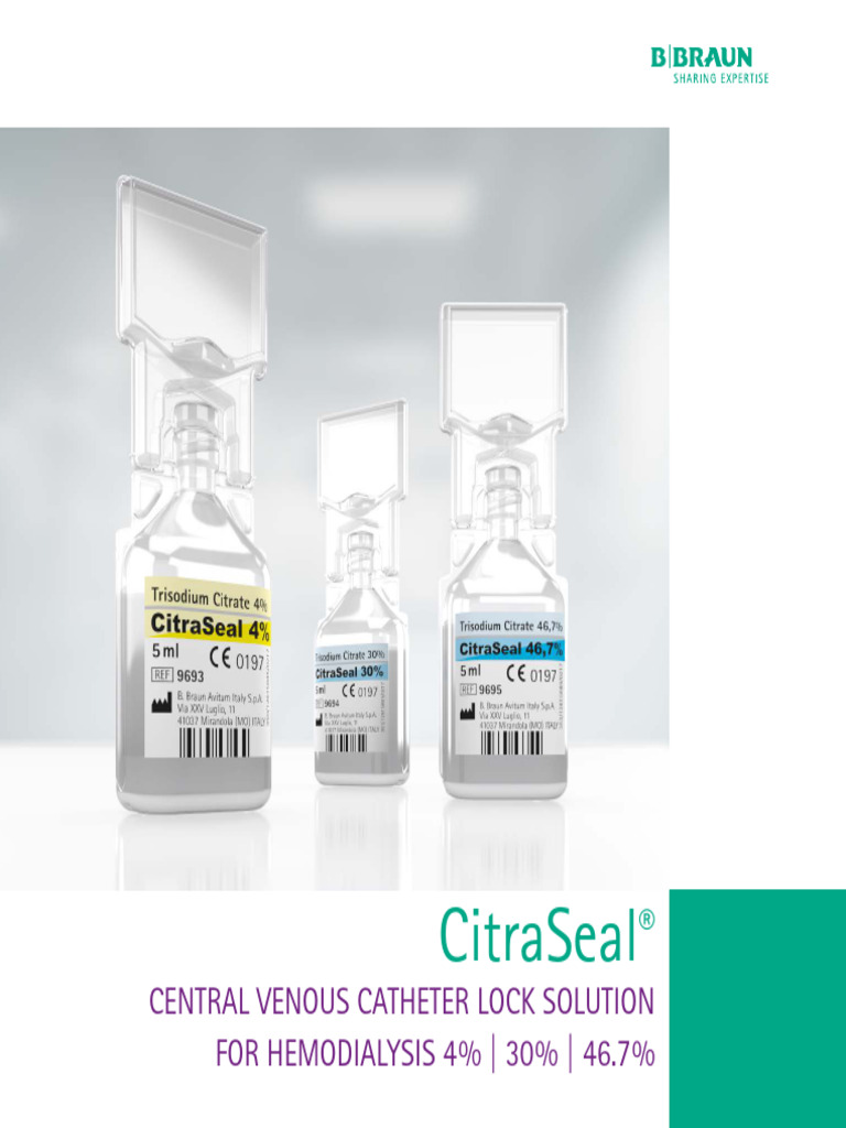 Citraseal Brochure | PDF | Hemodialysis | Science & Mathematics