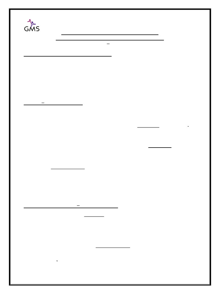 Practice Paper and Pattern - GTT - Class 3 Final | PDF