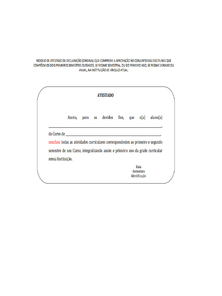 Modelo de Atestado | PDF