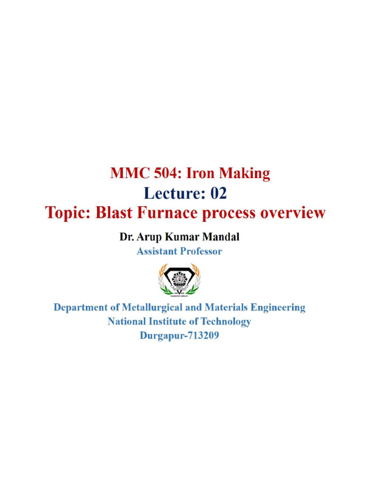 Introduction To Iron Making | PDF