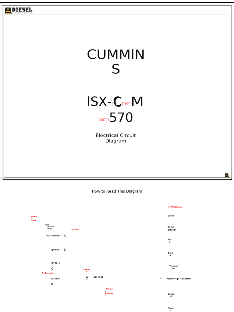 PDF Cummins Isx Cm570 Electrical Circuit Diagram | PDF
