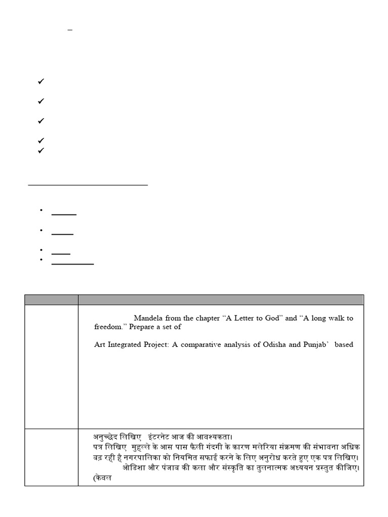 C-96 Std. X Summer Holiday Homework | PDF