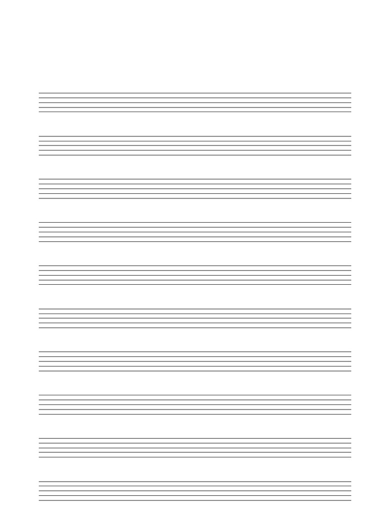 Hoja Pentagrama 222 | PDF