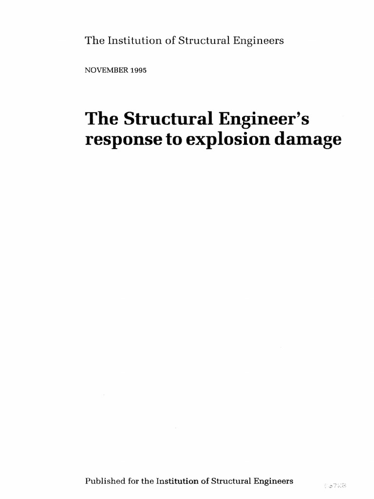 ISTRUCTE Structural Engineer's Response To Explosion Damage | PDF