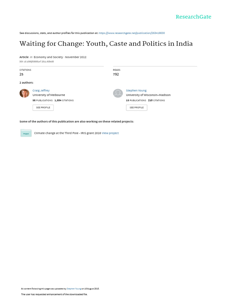 Waitingfor Change | PDF