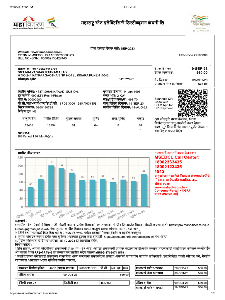 Light Bill | PDF