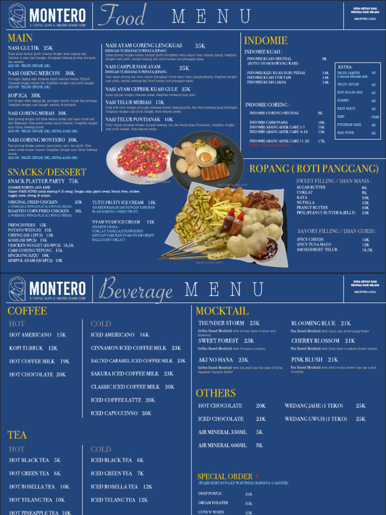 MONTERO MENU A3 landscape PRINT CRBP | PDF