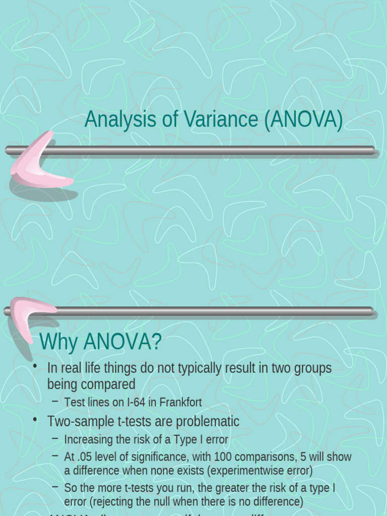 ANOVA Presentation | PDF