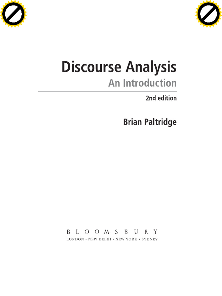 Discourse Analysis- An Introduction | PDF