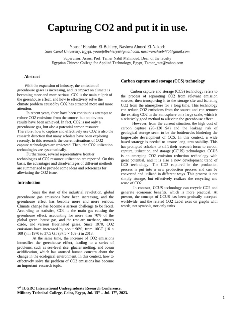 Carbon Dioxide | PDF