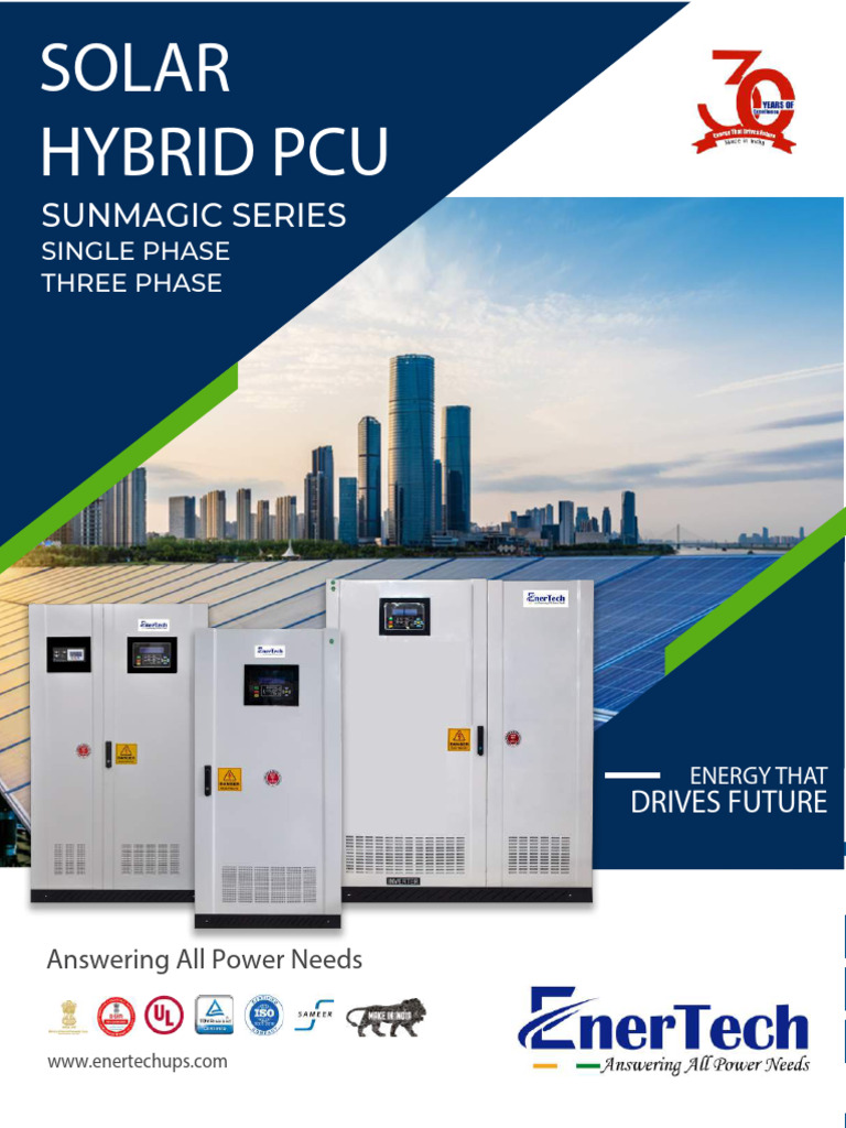 EnerTech Solar Hybrid Inverter Datasheet | PDF | Power Inverter ...