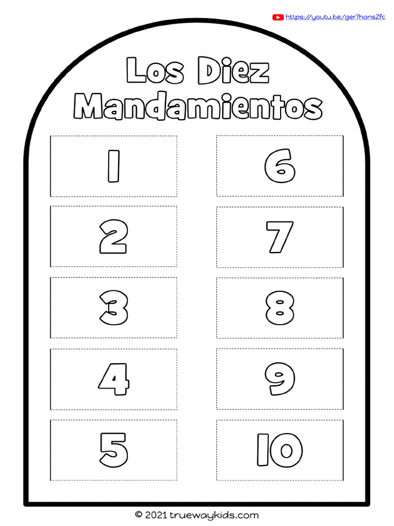 Actividad Los 10 Mandamientos | PDF
