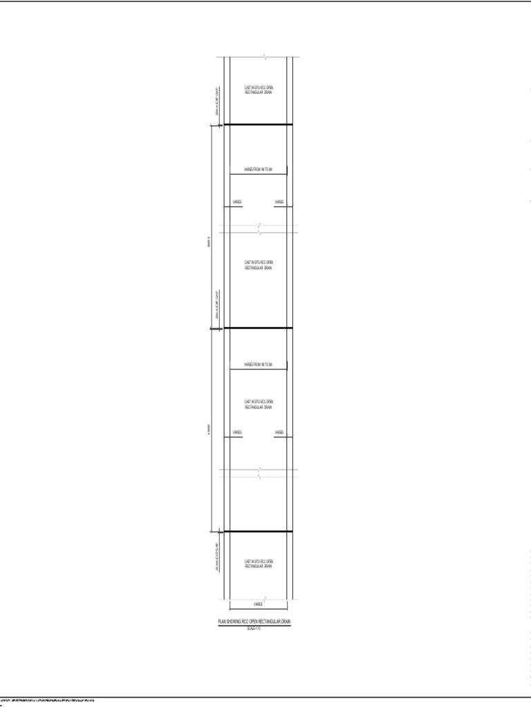 RCC Open Rectangular Drain Details | PDF | Concrete | Building Technology
