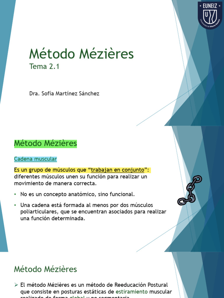 Tema 2.1 Método Mézières | PDF
