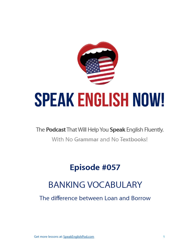 057 Banking Vocabulary in English | PDF