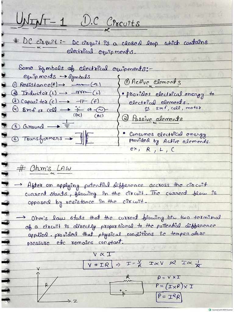 Electrical Notes | PDF