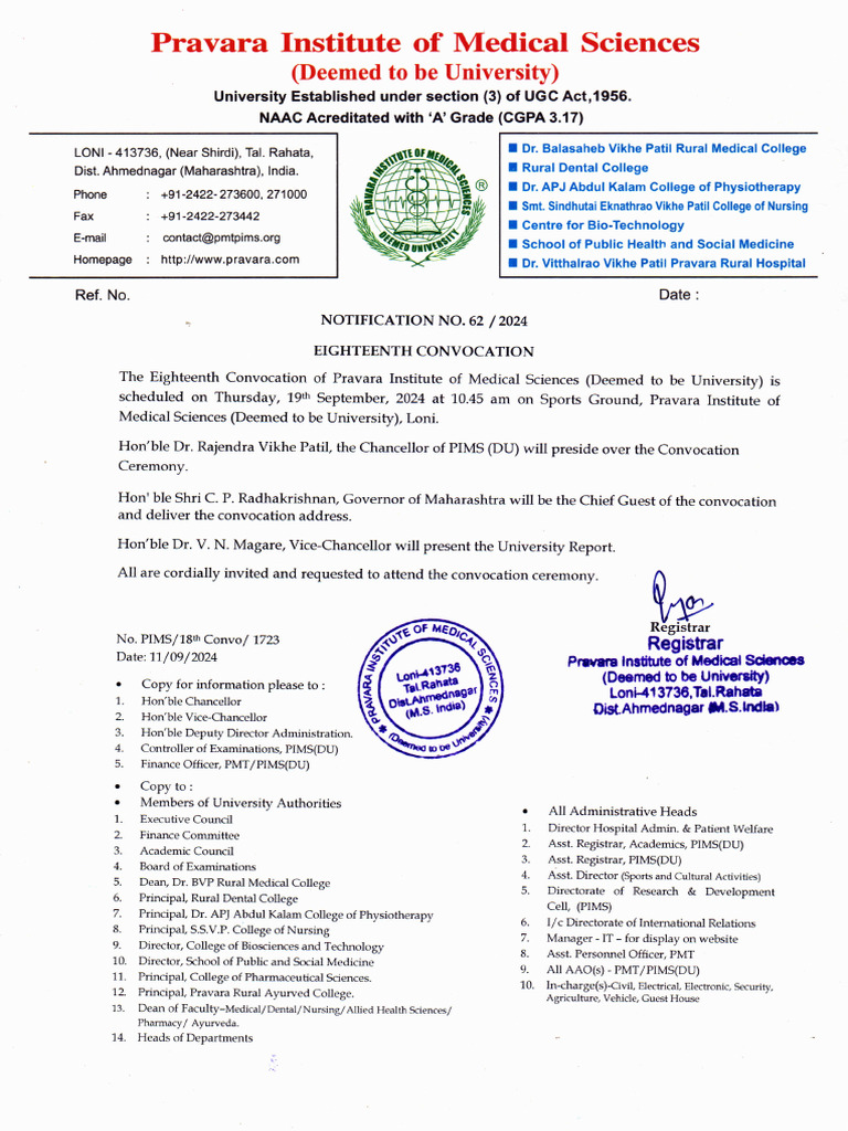 Convocation Notification (1) | PDF