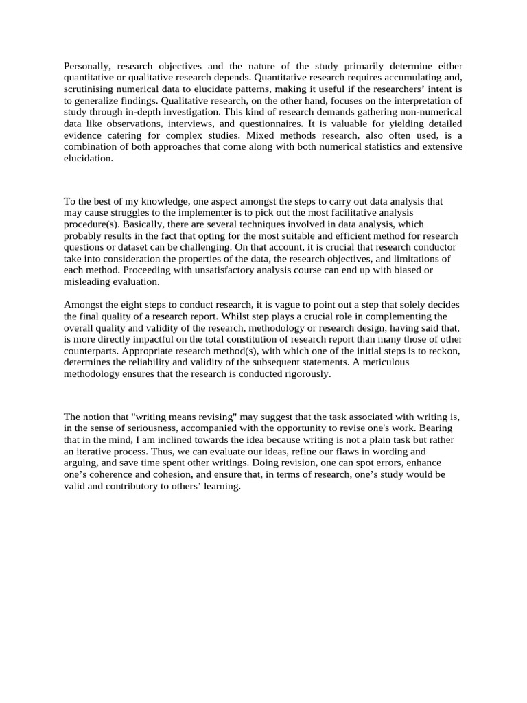 Personal Reflection | PDF