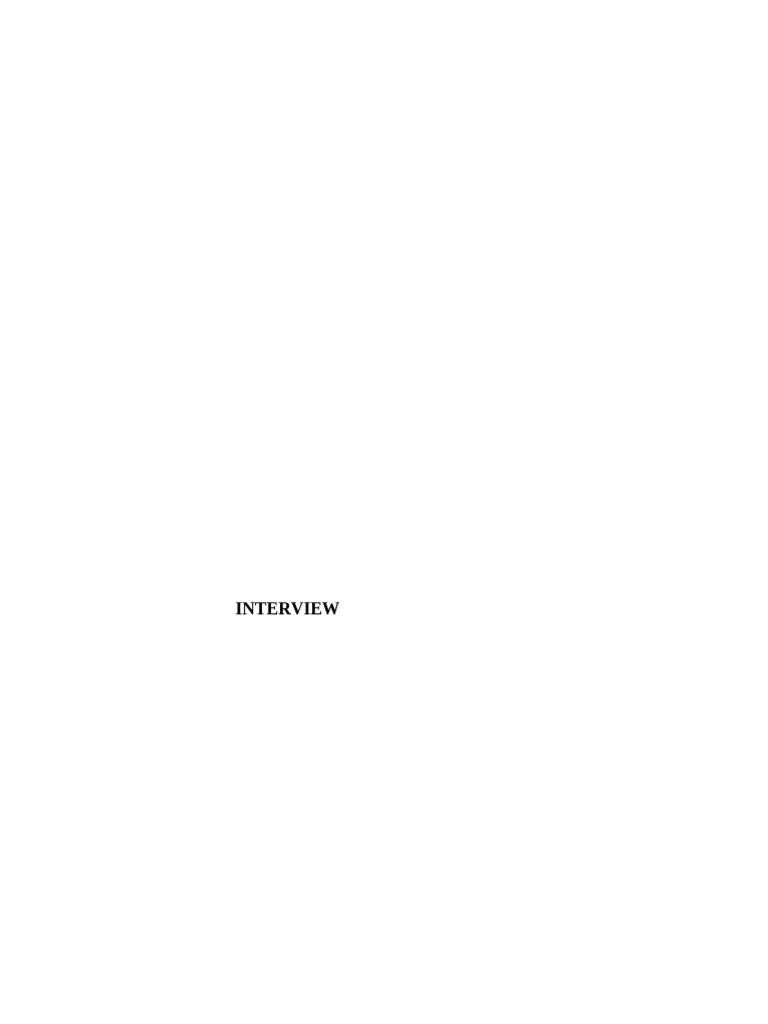 Interviews Pdf