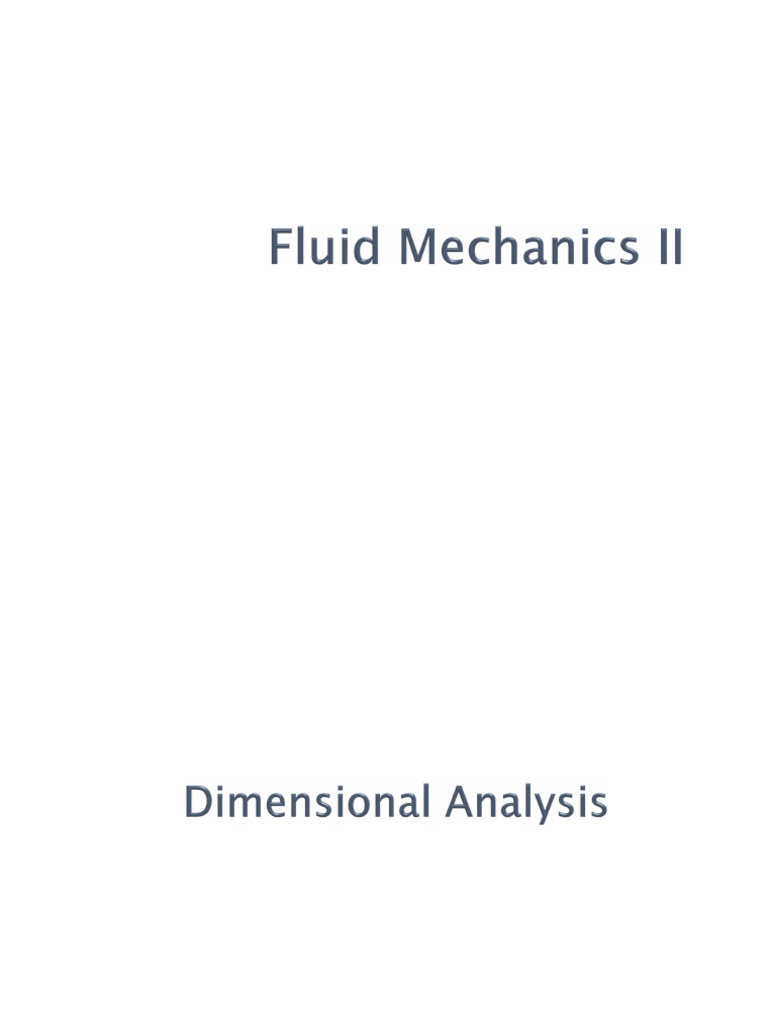 1.2 - Introduction To Dimensional Analysis - P | PDF