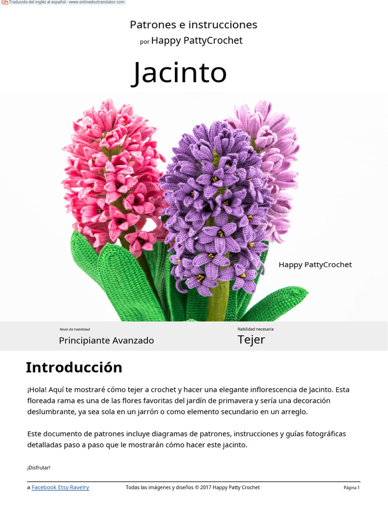 Flor Jacinto español | PDF