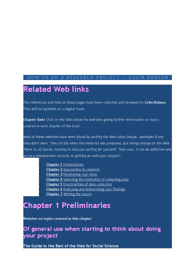 How To Do A Research Project | PDF | Survey Methodology | Qualitative ...