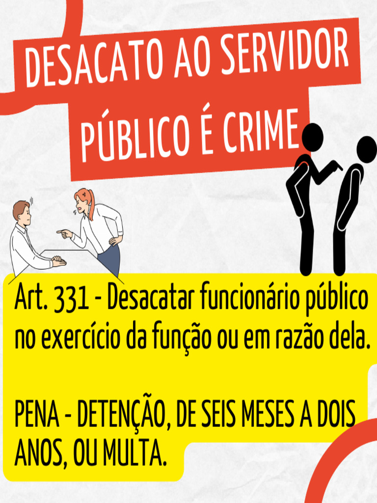 Desacato Ao Servidor Público | PDF