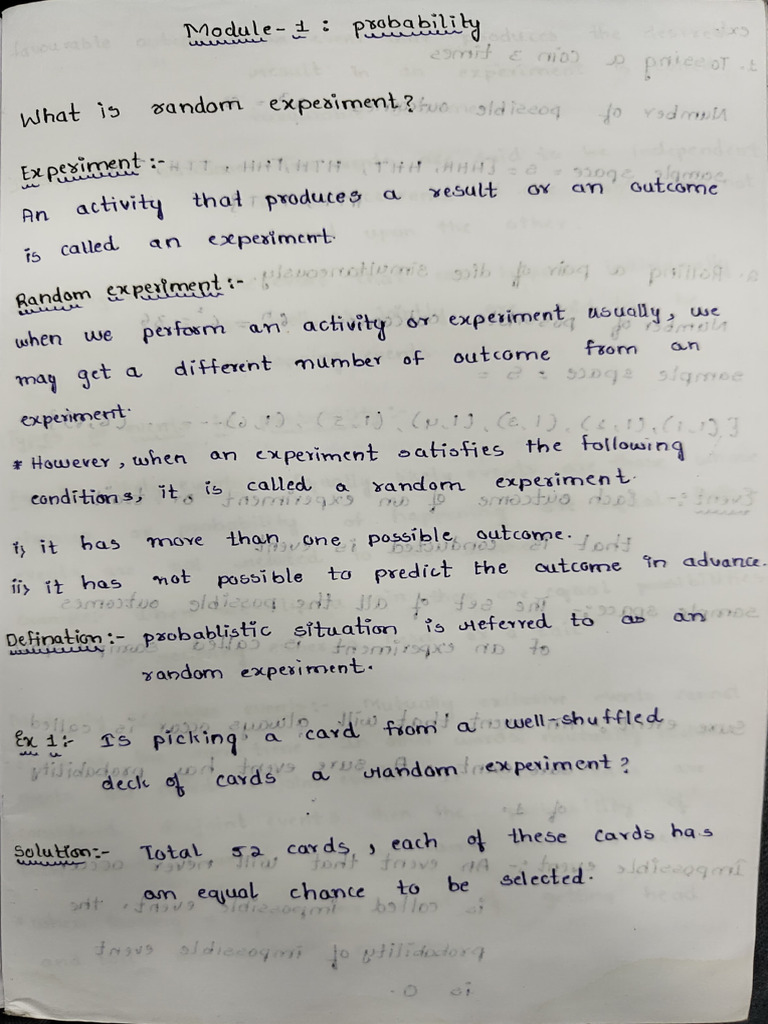 Probability and Statistics Notes | PDF